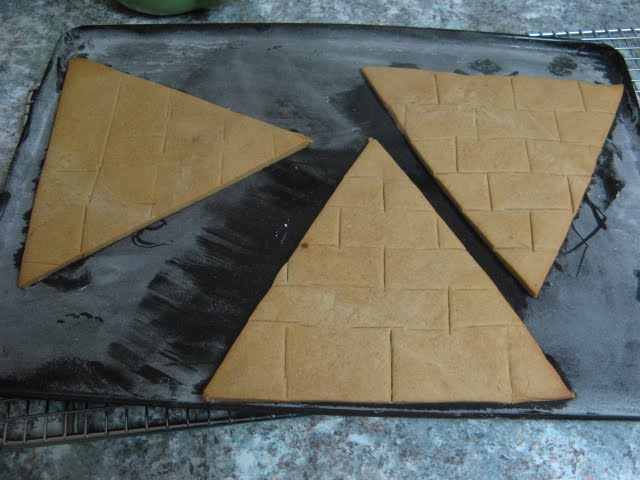 Cafe Gorgeous: Gingerbread pyramid well on the way...