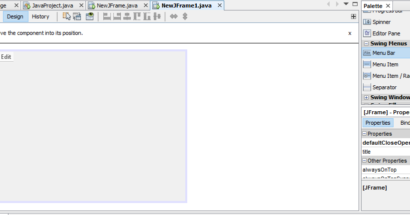 Tutorial Java: Cara Menggunnakan Menu Bar pada NetBeans