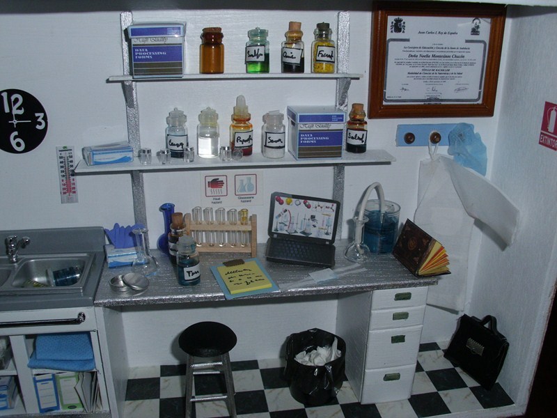 HADANET ARTESANIA: LABORATORIO EN MINIATURA!!!!