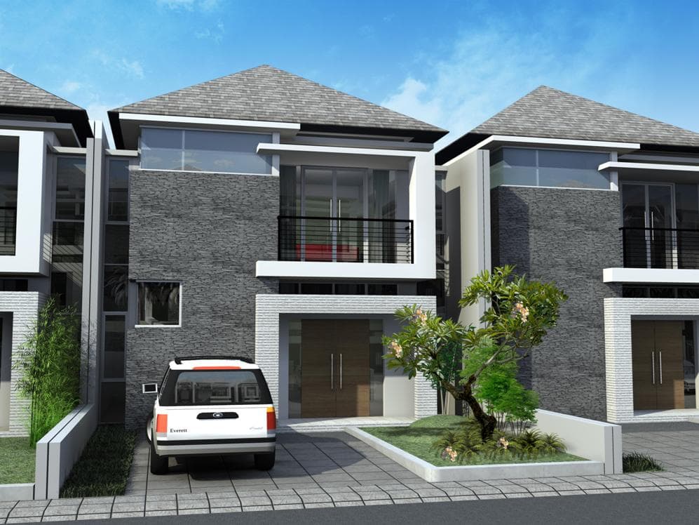 Architecture Pure: 35 Contoh Desain Rumah Minimalis Type 90 Dua Lantai ...