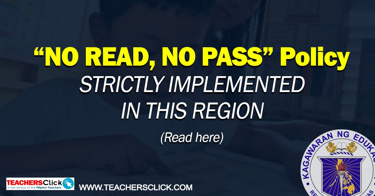 "NO READ, NO PASS" Policy strictly implemented in this region ...