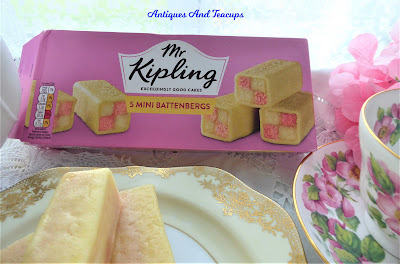 Antiques And Teacups: Battenburg Cake for Tea Even On A Cruise Ship!