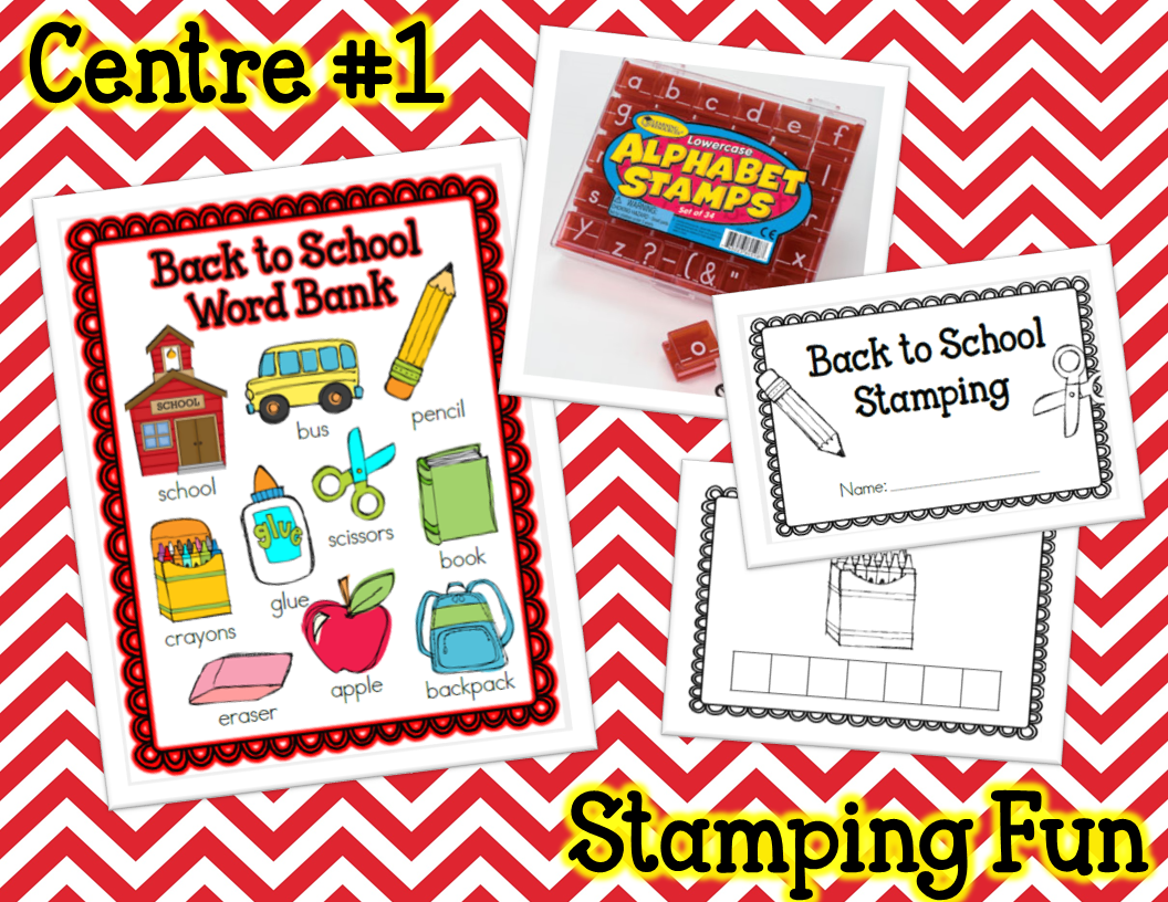 First Grade Garden: Back to School Word Work Centres