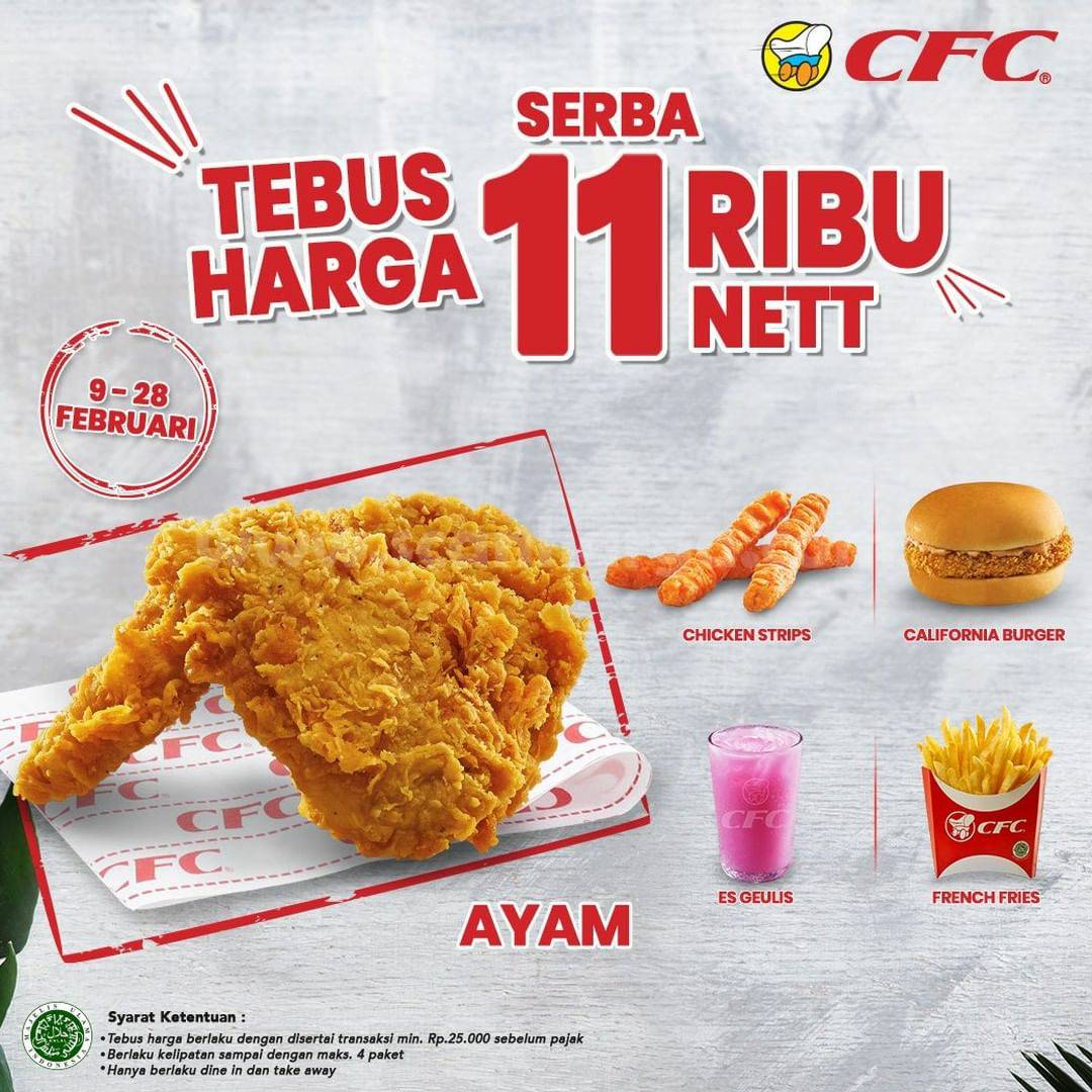 CFC Indonesia Promo Tebus Harga Serba 11RIBU Nett* - scanharga
