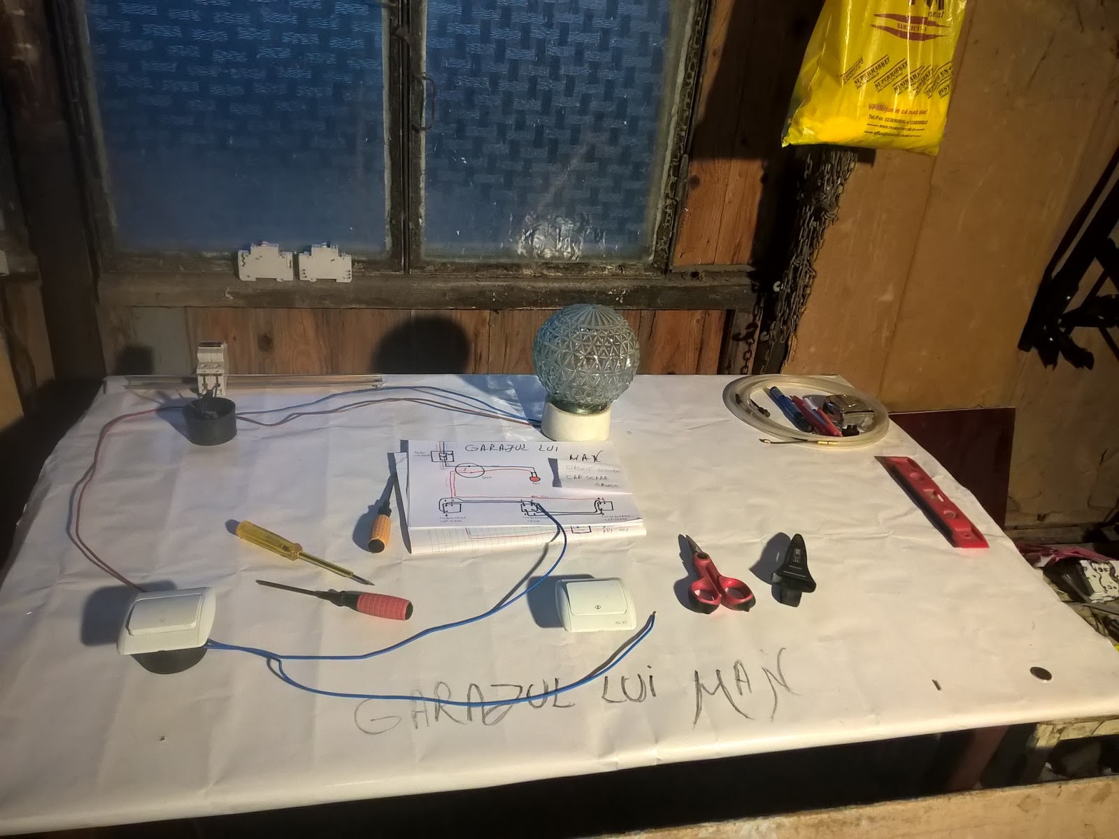 Electricitate generala: Cap scara cruce (schema circuit electric)