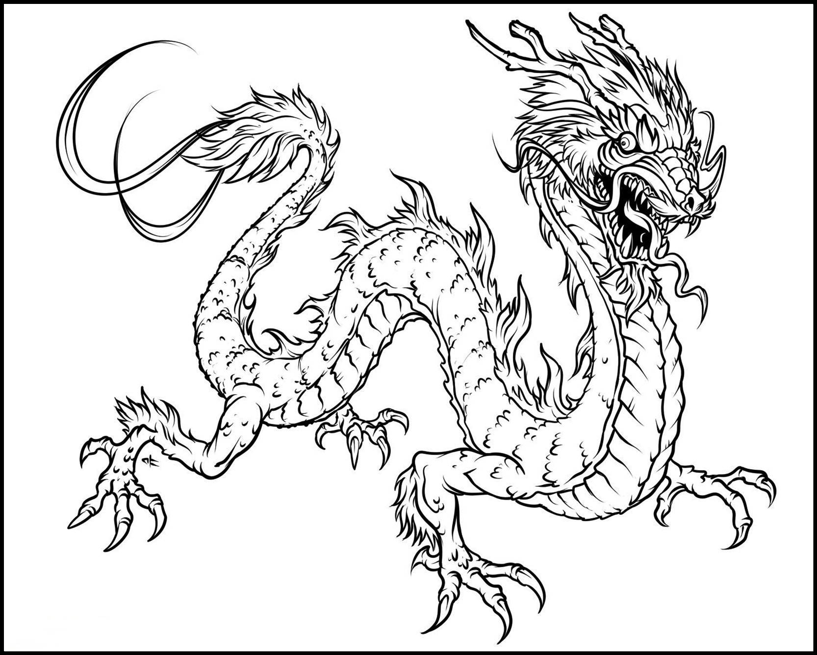 Chinese Dragon Coloring Pages ~ Coloring Pages