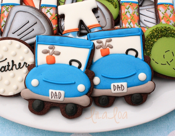 How To Make Decorated Golf Cookies For Father's Day