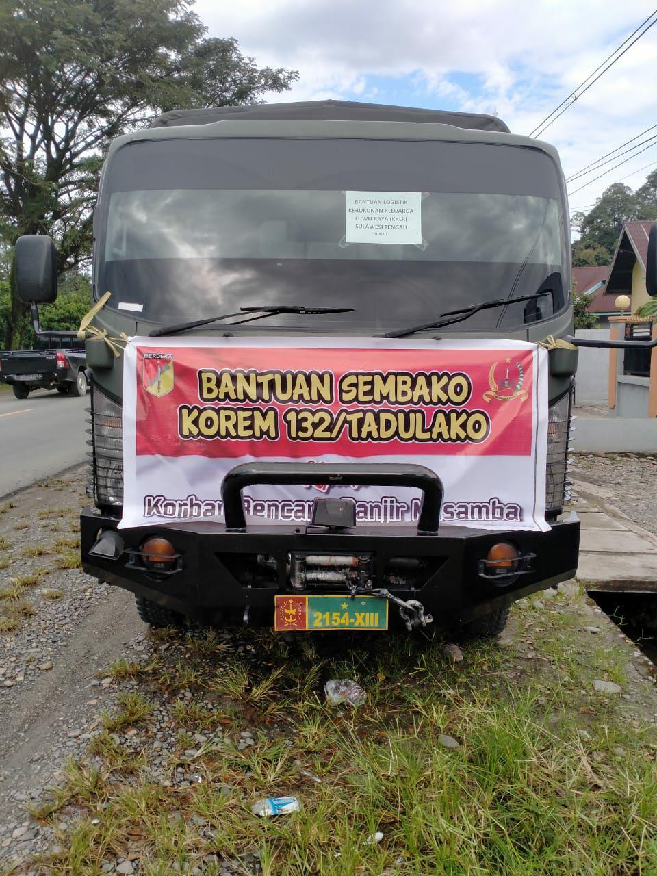 KOREM132/TDL BERIKAN BANTUAN SEMBAKO KEPADA KORBAN BENCANA BANJIR DI ...