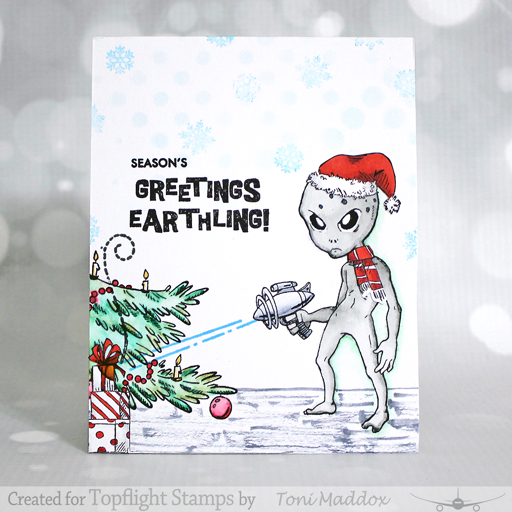 Topflight Stamps: Season's Greetings Earthling