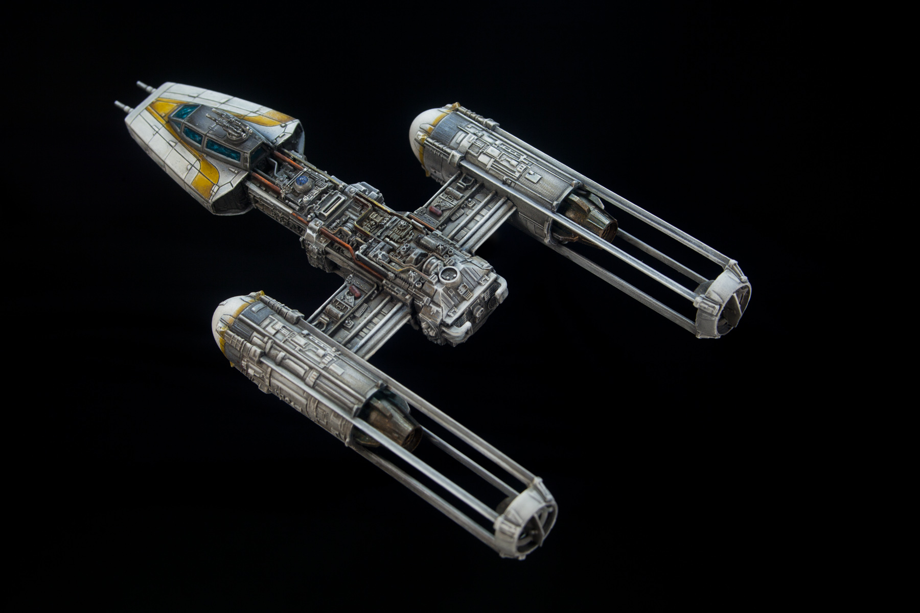 PERSPECTIVES IN MINIATURE: Y-Wing Fighter, Bandai 1/144 scale