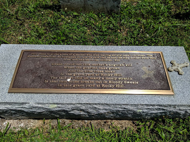 OTIS (Odd Things I've Seen): Bloody Sweats: The Bleeding Gravestone of ...