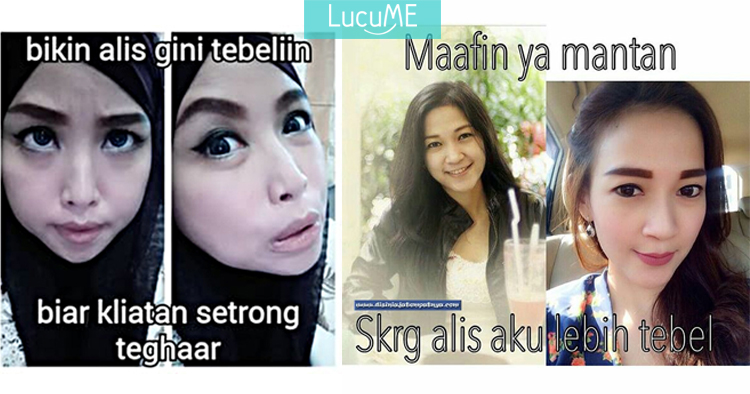10 Meme Lucu 'Alis Tebal' yang Ampuh Ceriakan Harimu