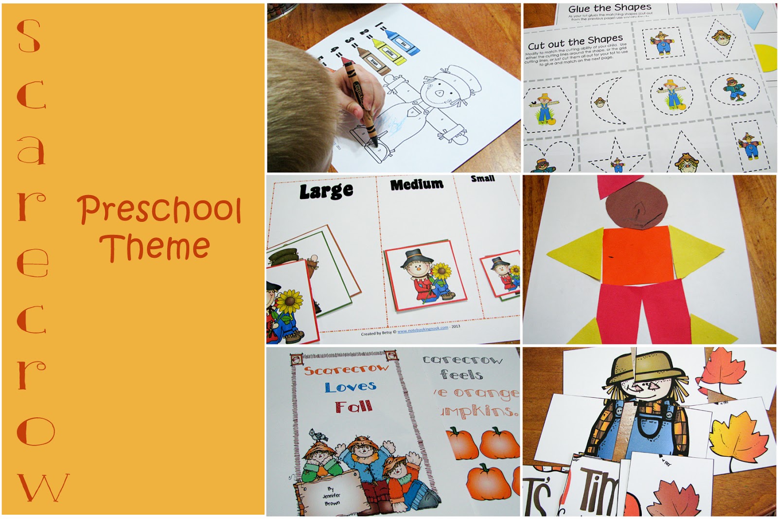 Mommy's Little Helper: Scarecrow Preschool Theme