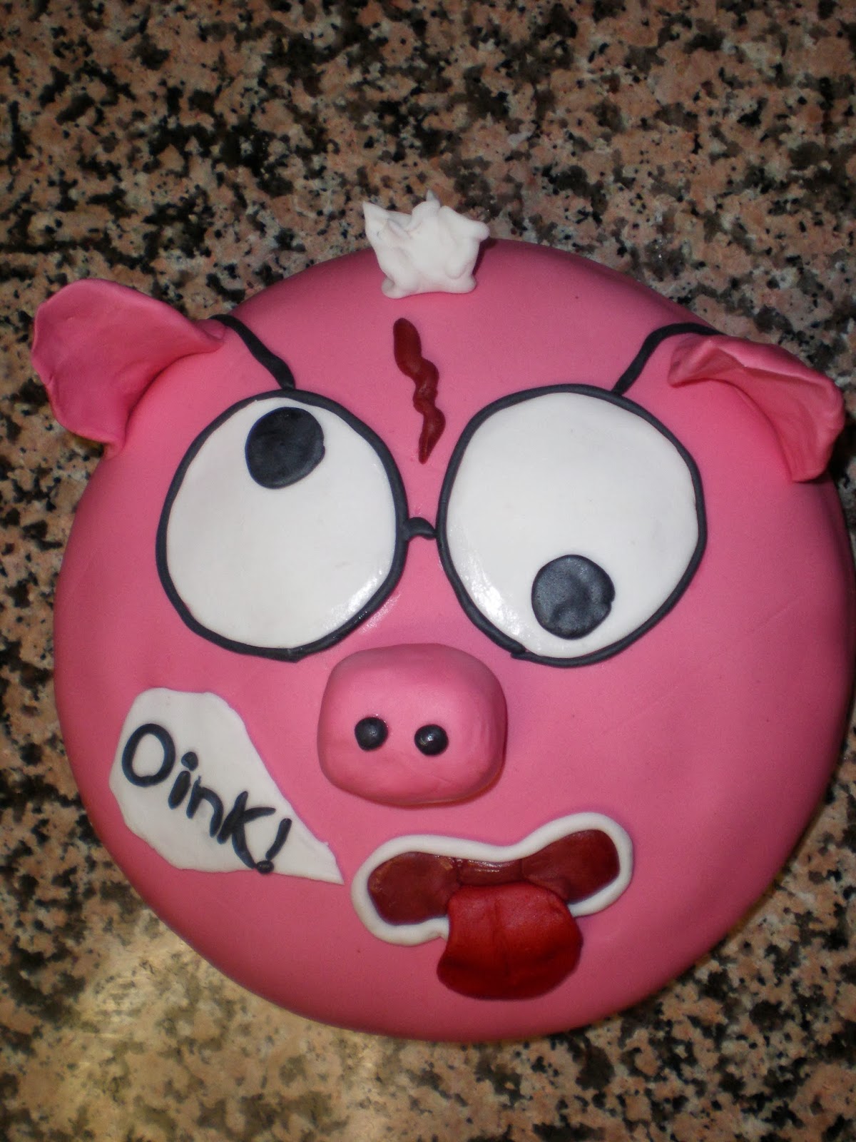 Tarta Spider-cerdo Simpsons Fondant ~ Genzo en Masterchef