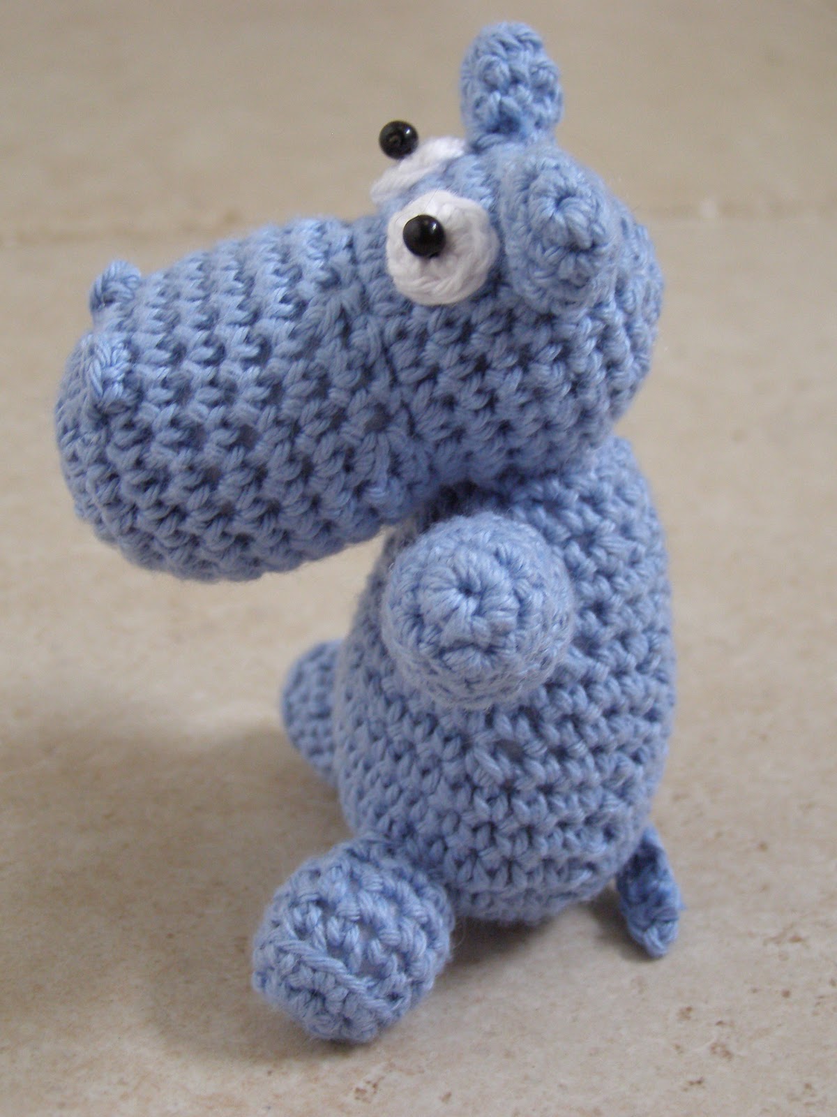 Halager: Hæklet flodhest