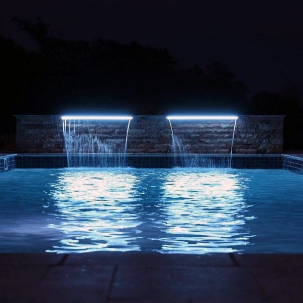 63 Fantastic Pool Lights To Beautify The Nighttime Atmosphere | ARA HOME