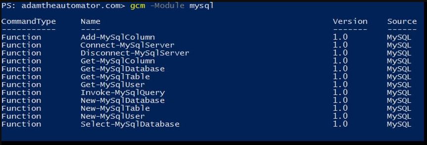 Cesar: Consultando bases de dados do MySQL com o PowerShell