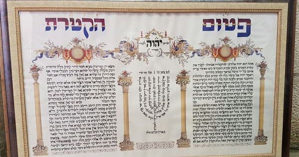 YK's Sofer Blog - Jewish Scribe: Pitum HaKetoret on Klaf - a Good Idea?