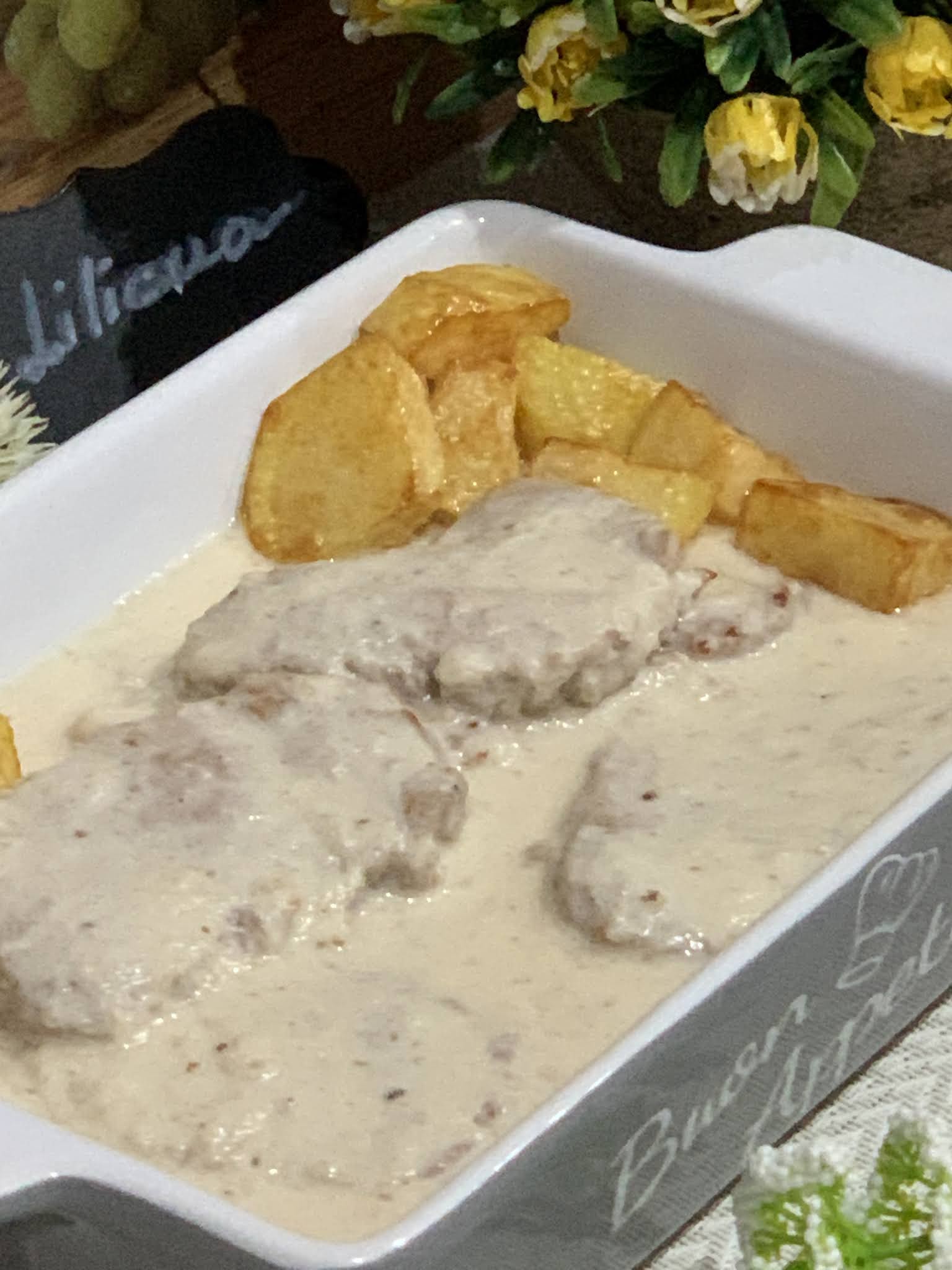 Delicias by Thermomix y + Cocina: Solomillo de cerdo en salsa roquefort