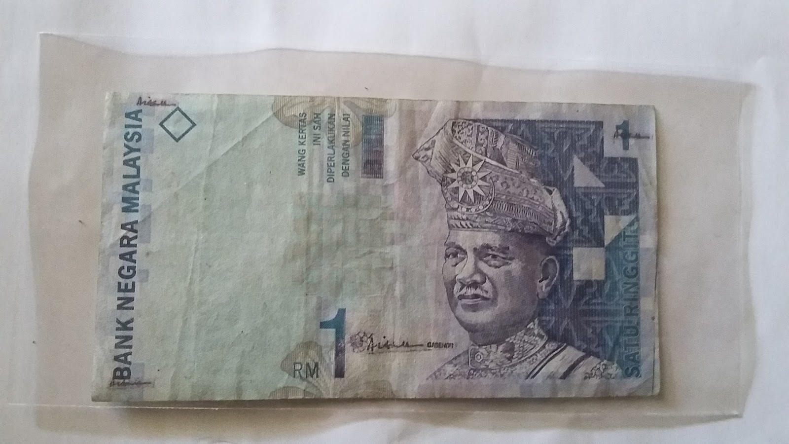 Koleksi Barang Mistik: Duit kertas RM1 Aisyah