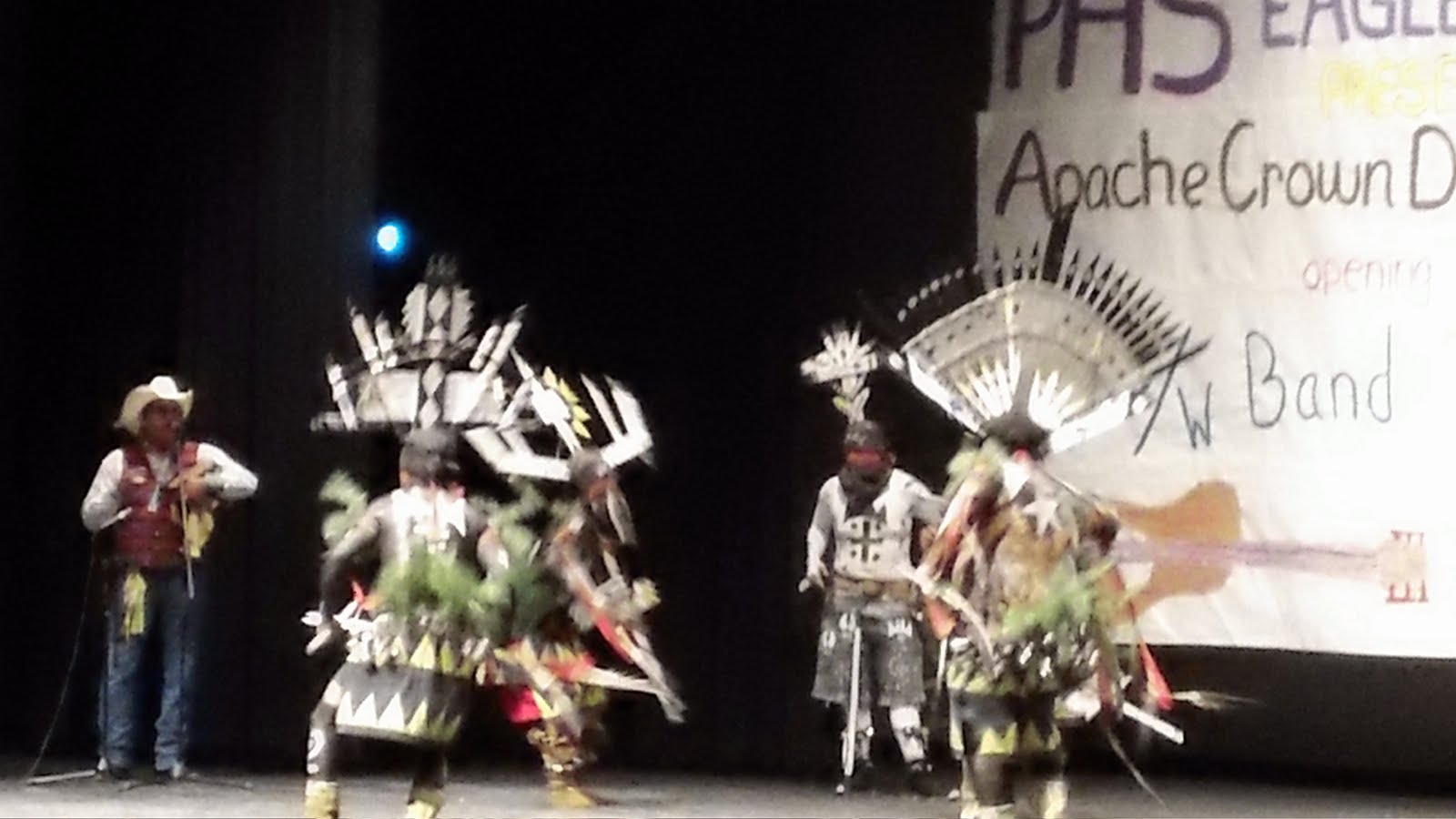 Out here in Pinon: Apache Crown Dancers