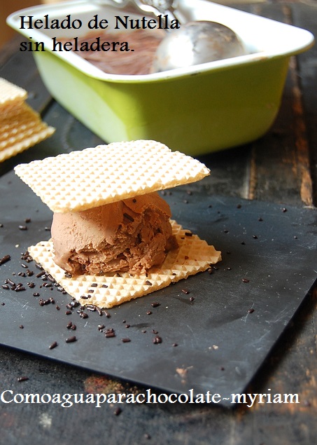 COMO AGUA PARA CHOCOLATE: HELADO DE NUTELLA SIN HELADERA, CAMINO DEL ...
