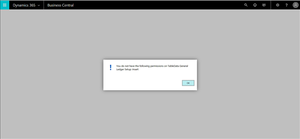 Ashish's D365 BC and D365FO blog: Error: You do not have the following ...
