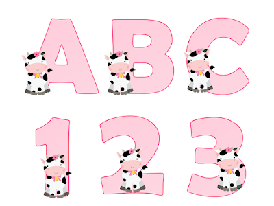 Kits imprimibles gratis : Números de vaca