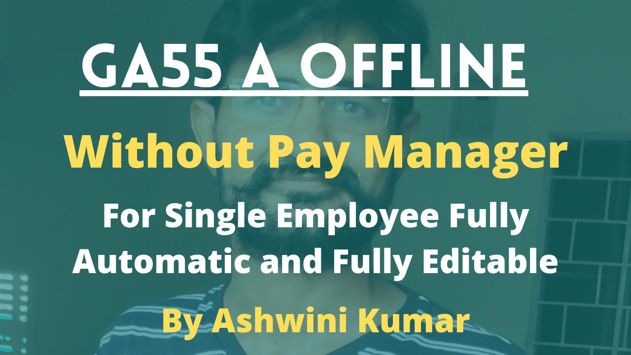 How Can I Make GA 55 in Excel | Offline GA 55 In Excel | By Ashwini ...