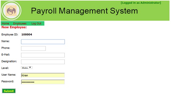 Payroll management system database | ASP.net | Free Download Now