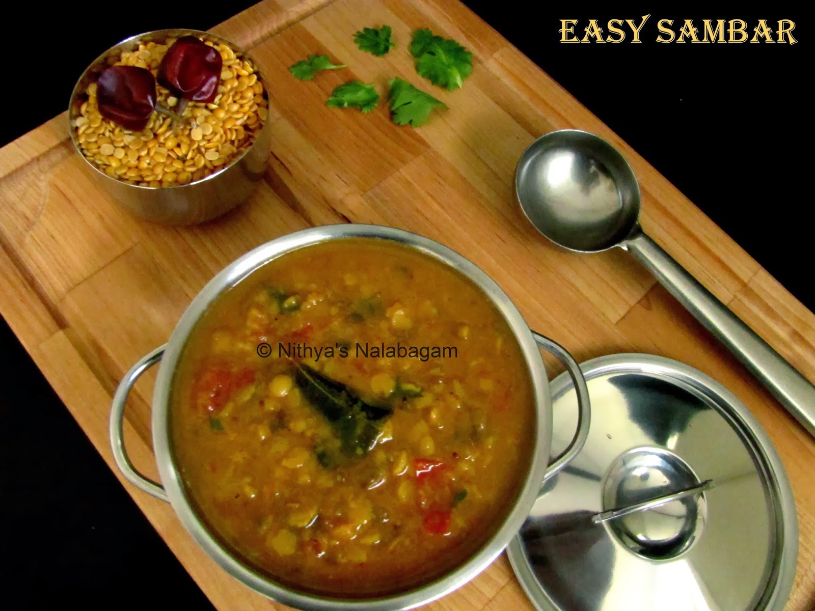 Easy Sambar | No-Grind Sambar |Nithya's Nalabagam