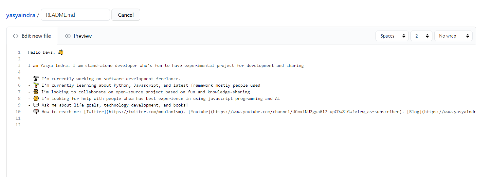 Cara Membuat Bio Readme Di Github Profile