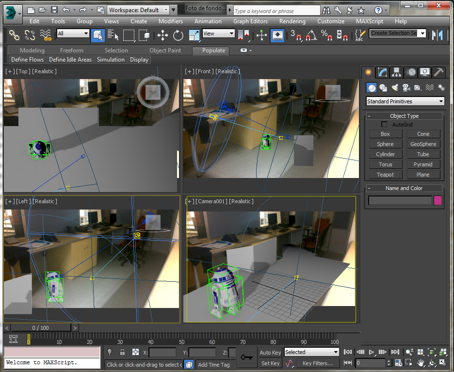Cronoviajes: Tutorial 3ds max 2014 - Integrar una foto como fondo (environment) para una escena ...