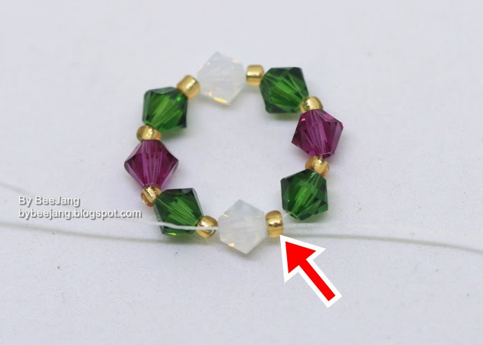 Tutorial : Tubular Netting Stitch with Crystals