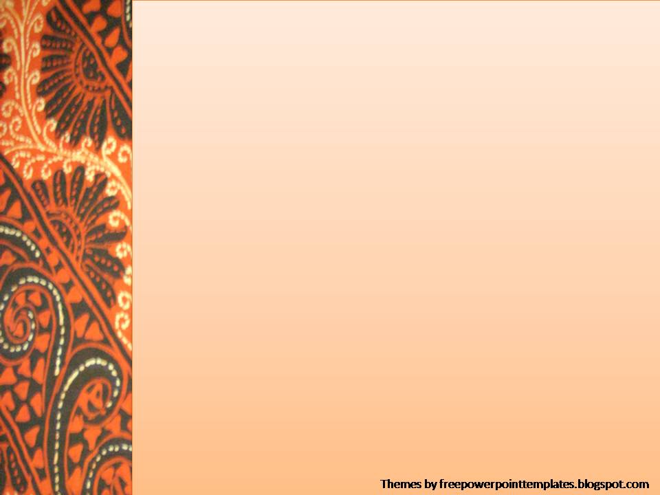 Free PowerPoint Templates: Batik Powerpoint Background
