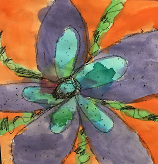 Art Room Blog: 2nd Grade Georgia O'keeffe Flowers...