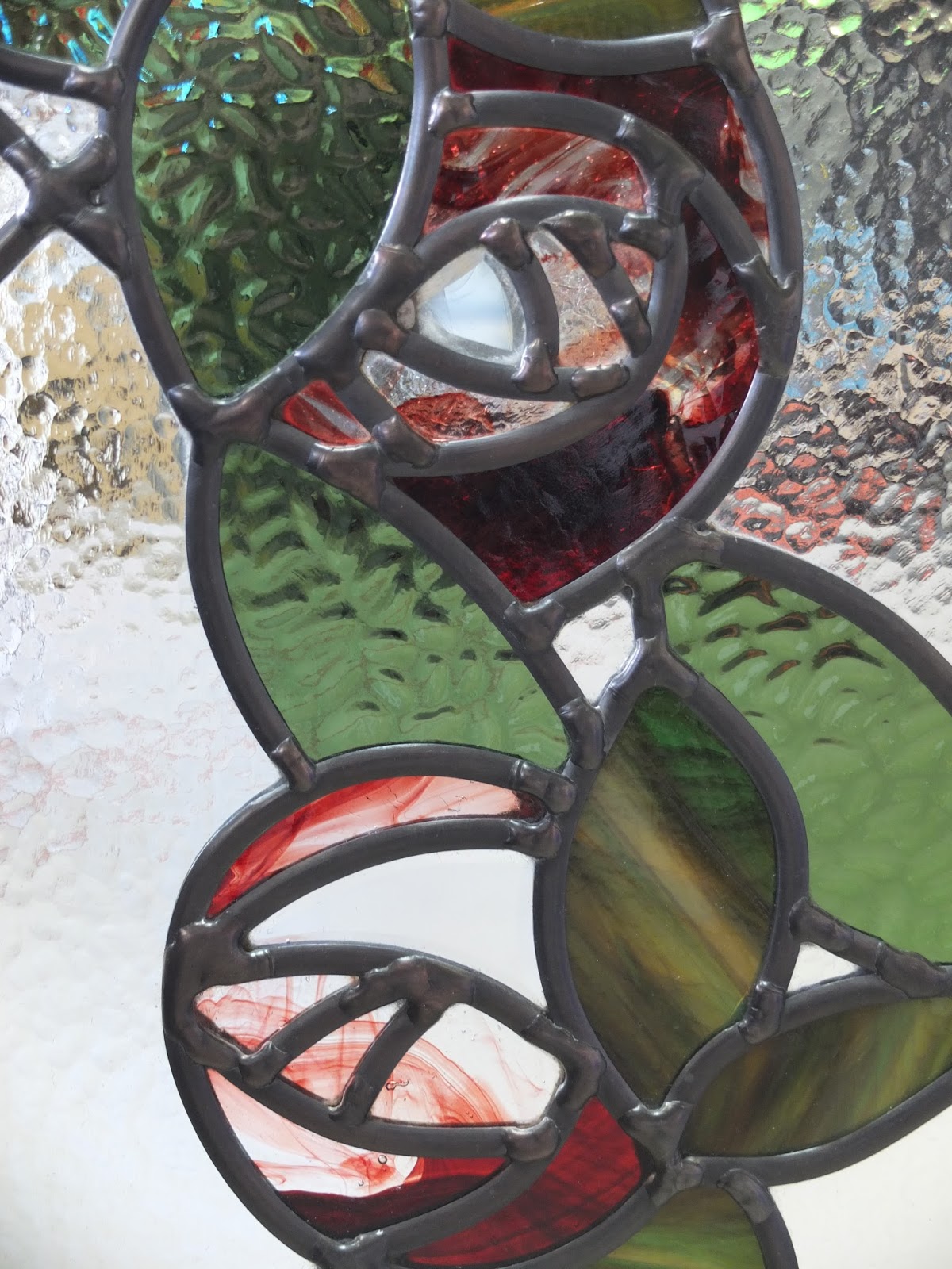 Glassworks Studio: A truely large leaded glass panel..ready for install ...