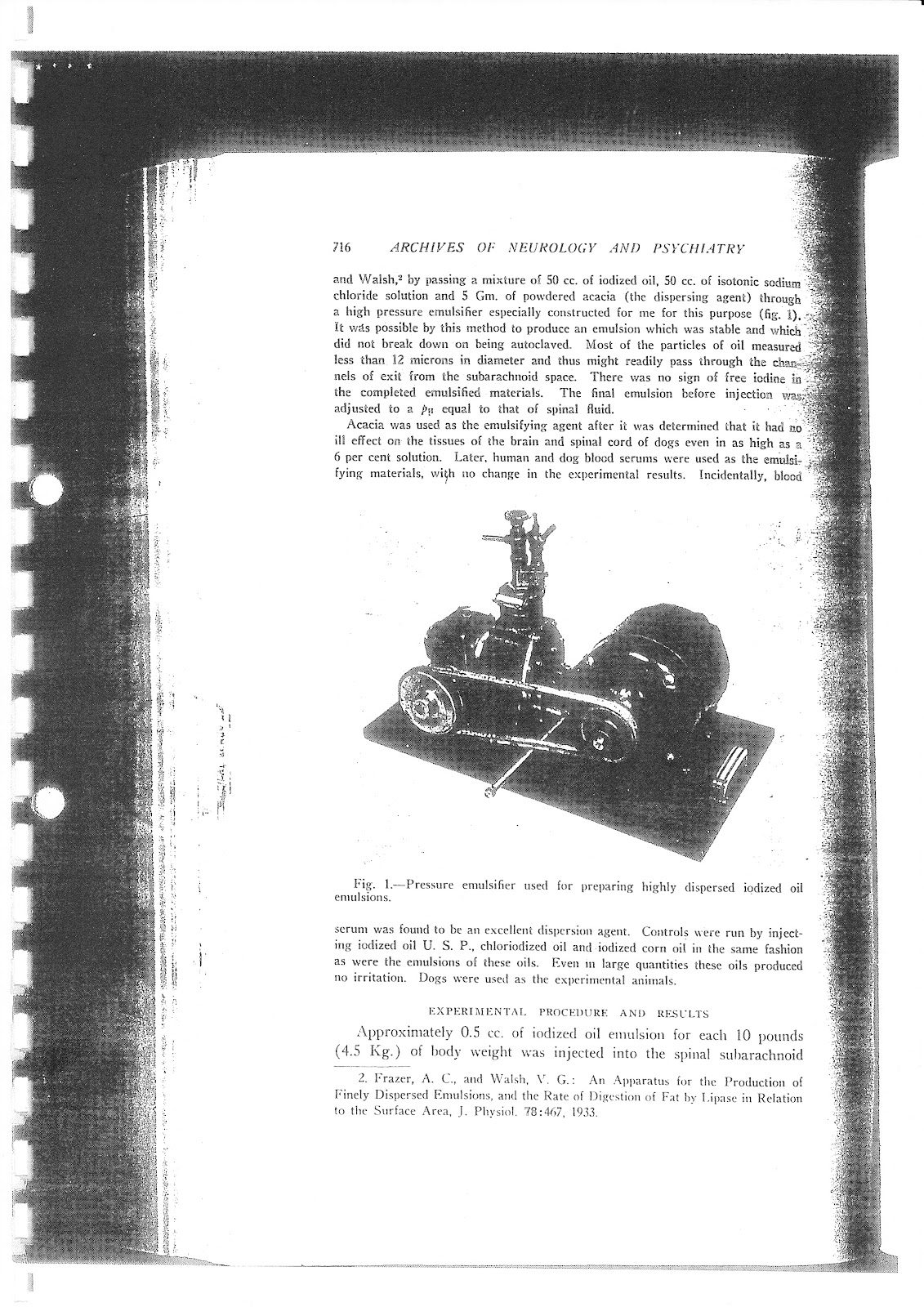 Myodil Killer: 5. Pantopaque Test Results, Dogs and Rats