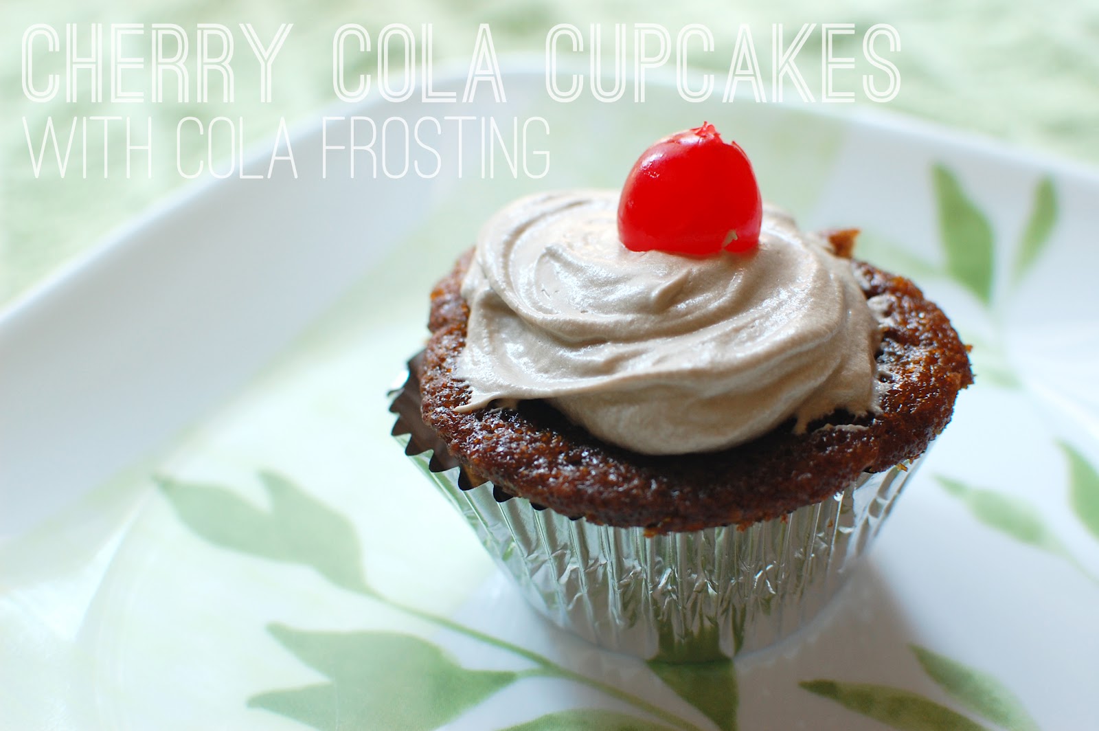 VeganFling: Cherry Cola Cupcakes with Cola Frosting