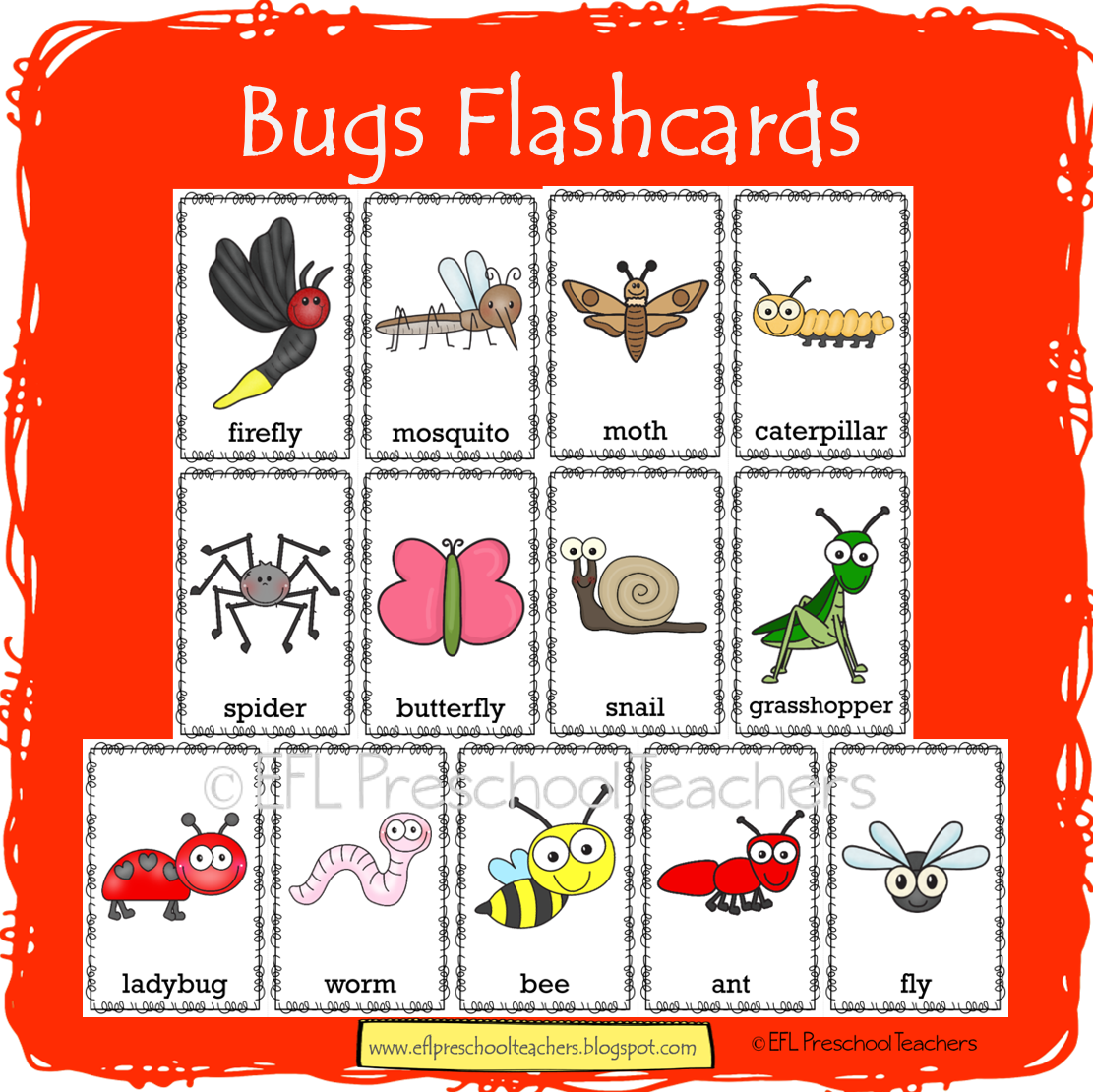 ESL/EFL Preschool Teachers: Butterfly and Bugs Unit for ESL Learners