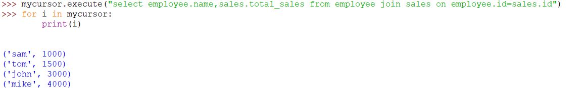 SQL Join Operations using Python