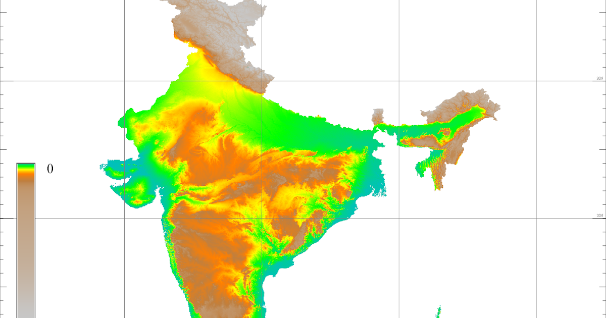 Mapping Resources For India: Physical Map
