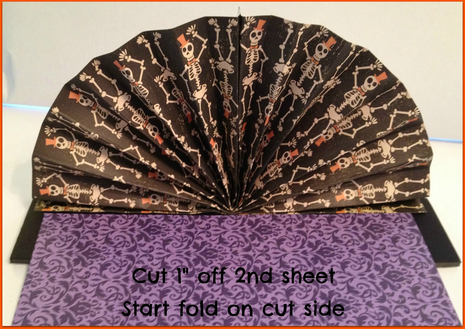 Crafty in Crosby: Halloween Fan Fold Centerpiece Tutorial
