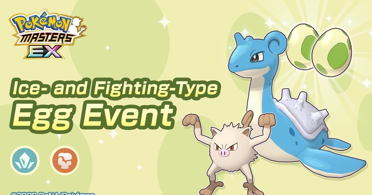 Pokémon Masters EX: Ice and Fighting Egg Event
