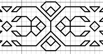 Imaginesque: Blackwork Border Pattern