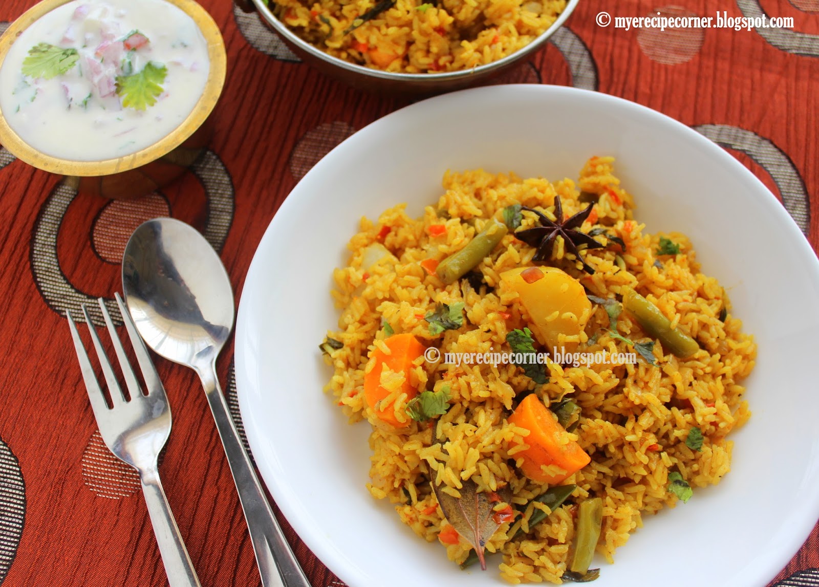 Chettinad Vegetable Biryani / Kaikari Biryani - Chettinad Recipes