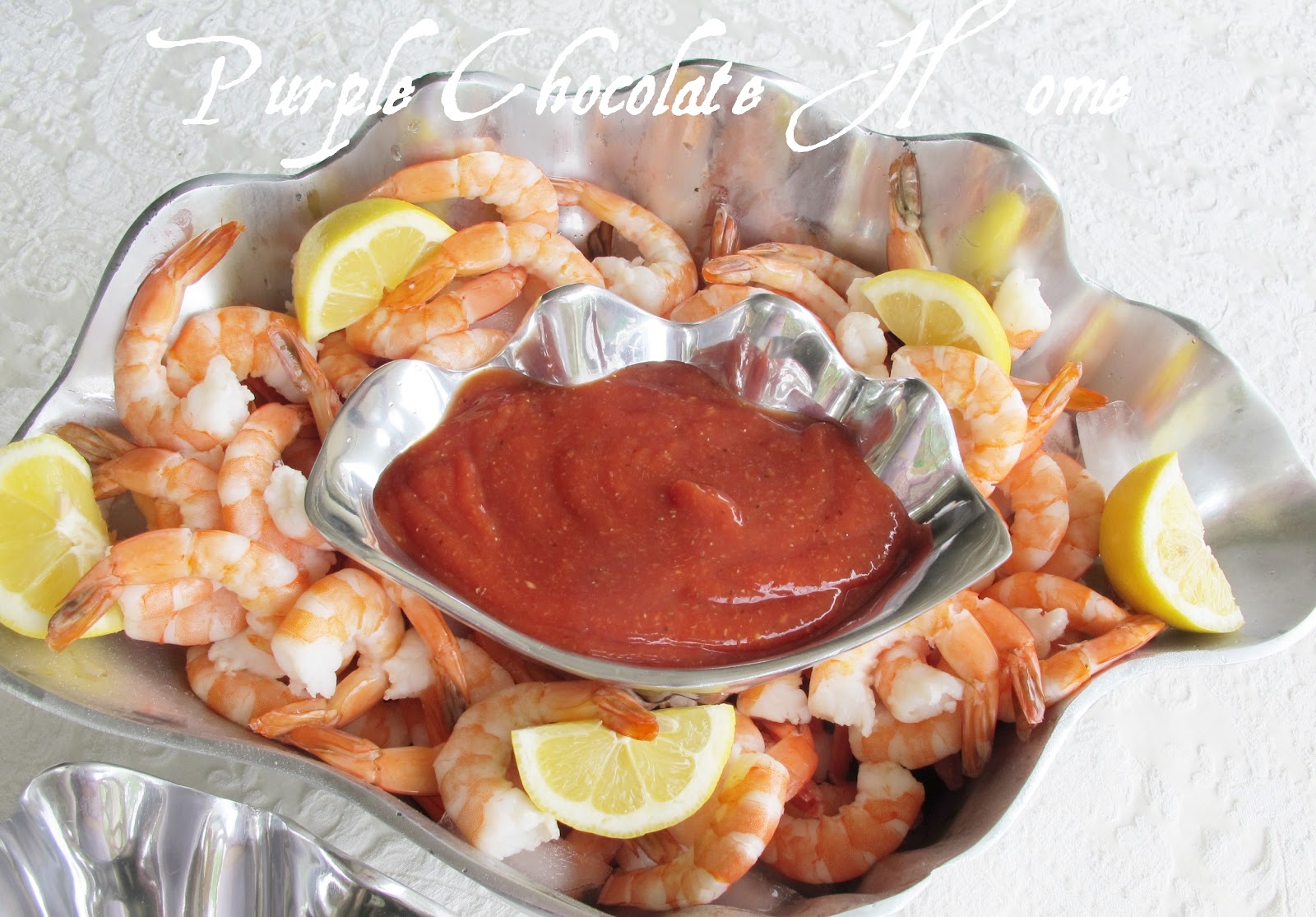 Colossal Shrimp and Cocktail Sauce - Purple Chocolat Home