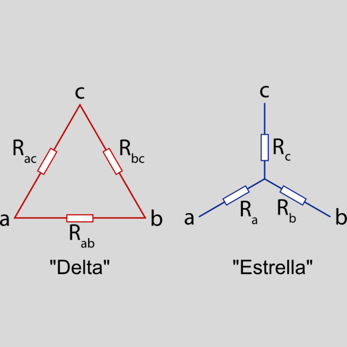 Configuraciones delta y estrella (Δ - Y)