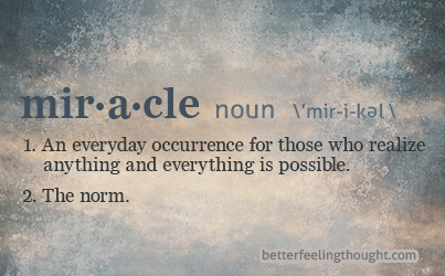 Telling Secrets: Hospice Lesson #8: Miracles.