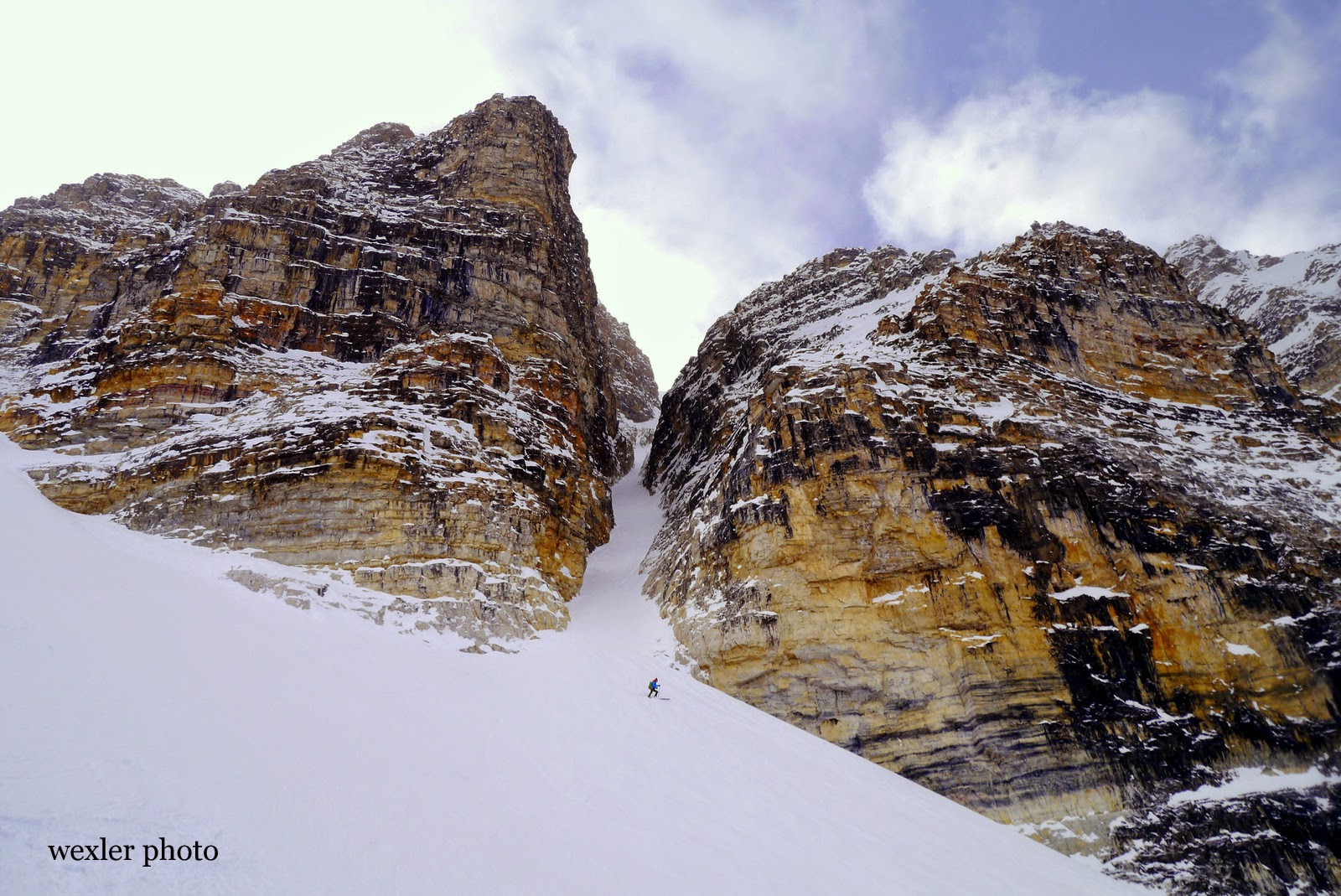 Skiing the X Couloir on Mt. Whymper - Global Alpine
